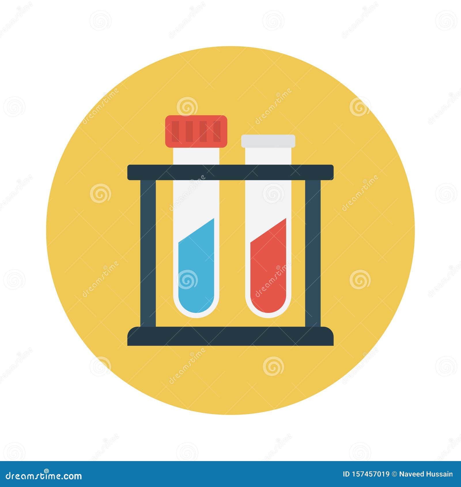 Tube flat vector icon stock vector. Illustration of pack - 157457019