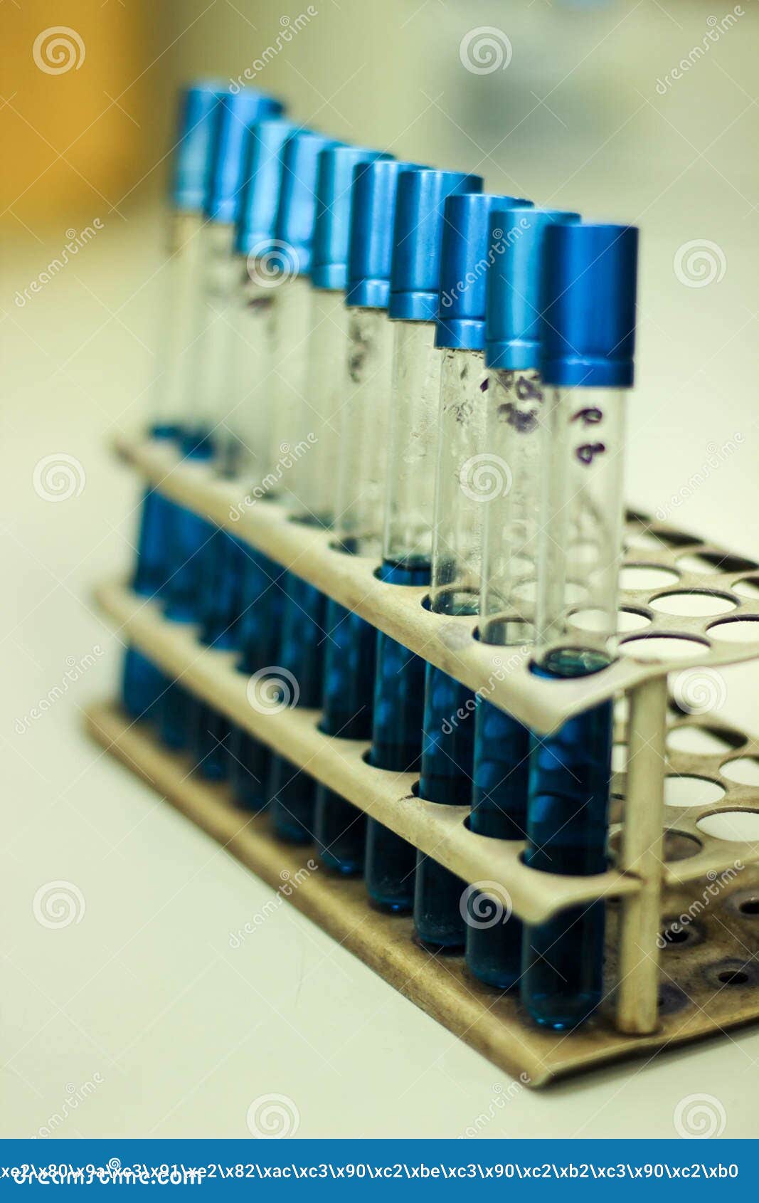 The tube on the lab table stock image. Image of laboratory - 82887851