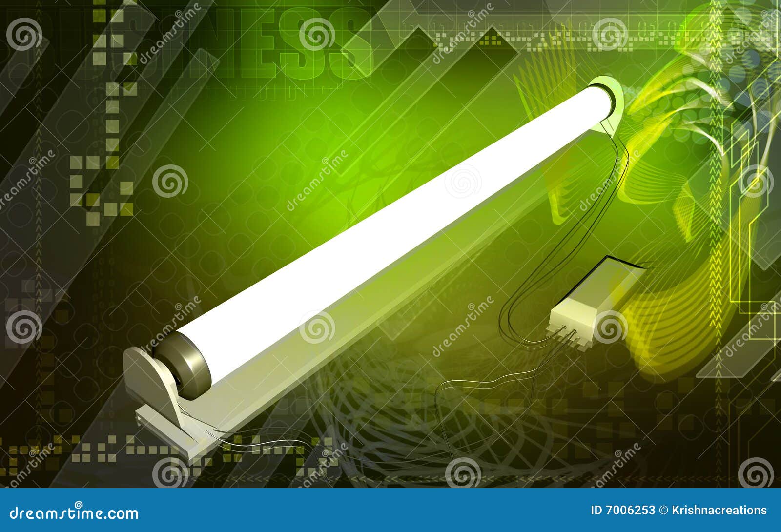 Tube light stock illustration. Illustration of light, conservation ...