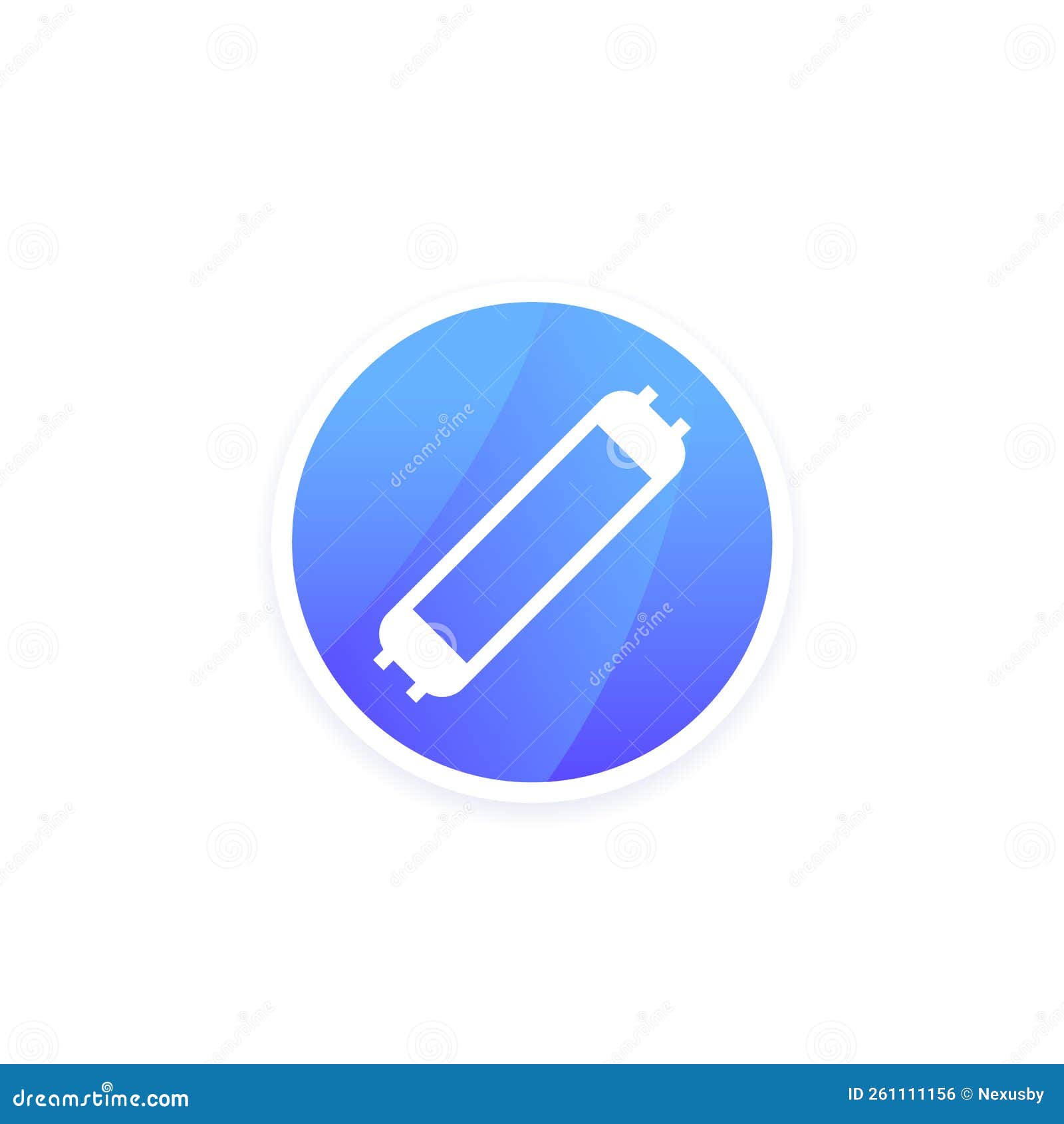 Tube Light Icon, Fluorescent Lamp Stock Vector - Illustration of tube ...