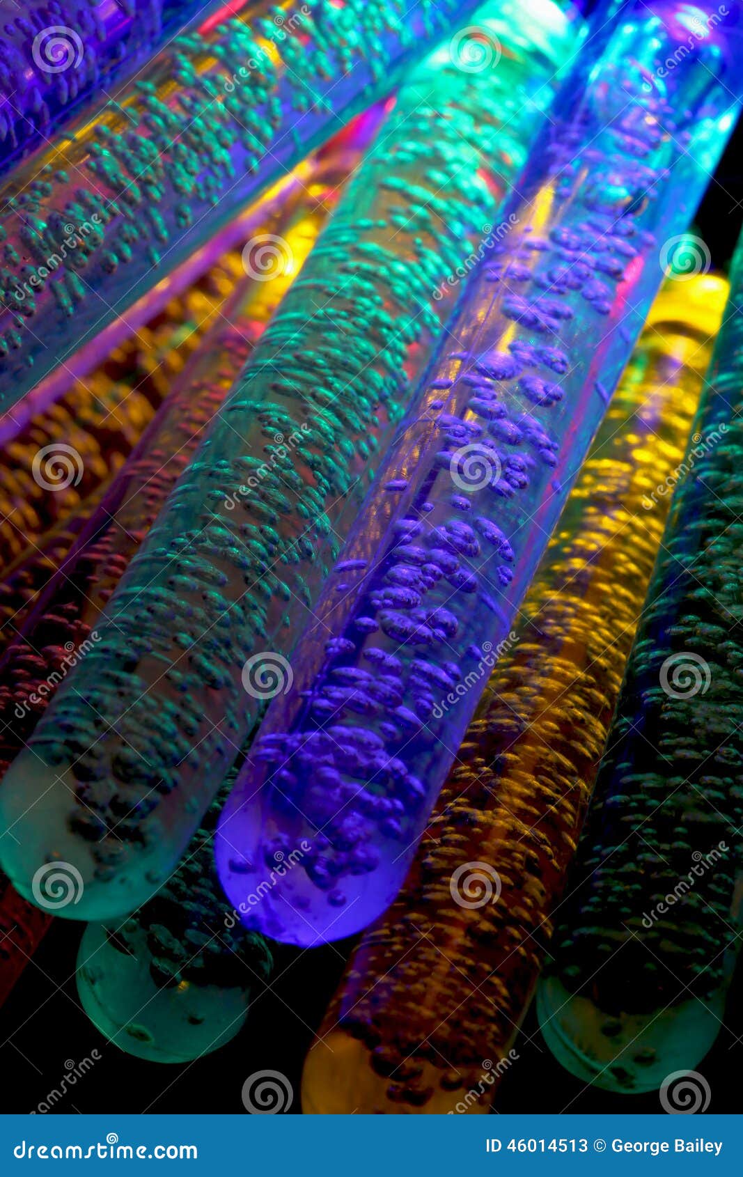 Tube lights stock image. Image of bubbles, tubes, cells - 46014513