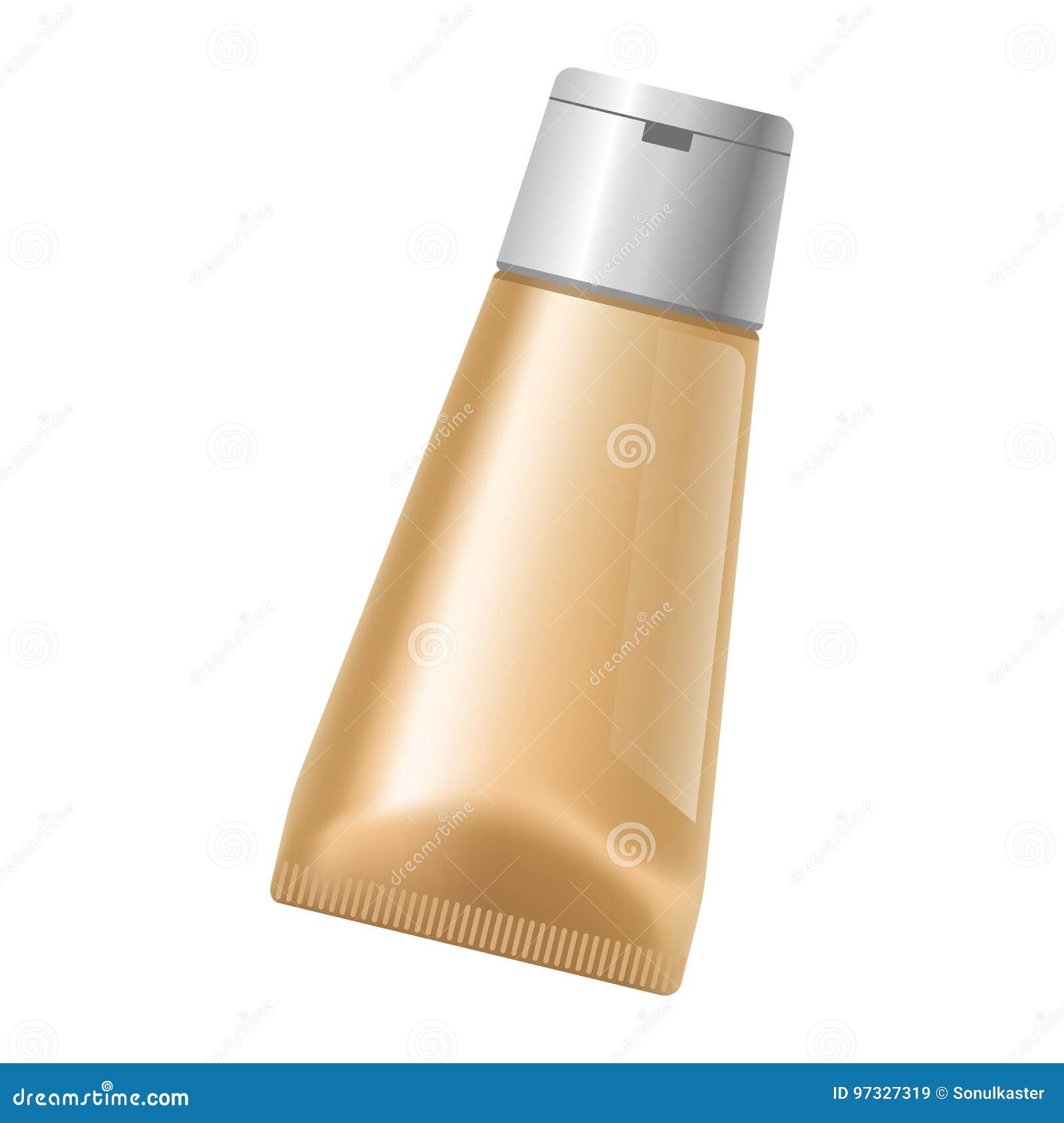 Tube with makeup cosmetics stock vector. Illustration of plastic - 97327319