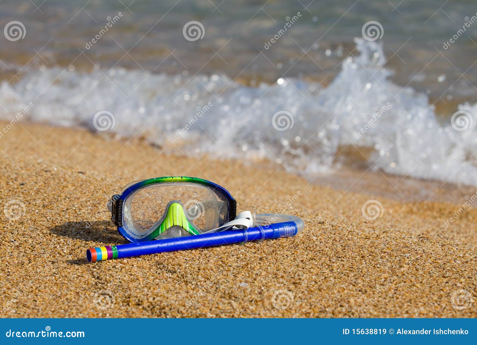 Tube and Mask for a Scuba Diving. Stock Image - Image of enjoyment ...