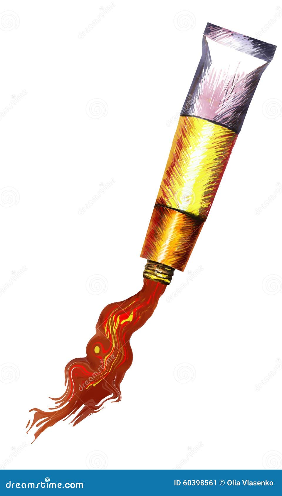 A tube of oil paint stock image. Image of multi, container - 60398561