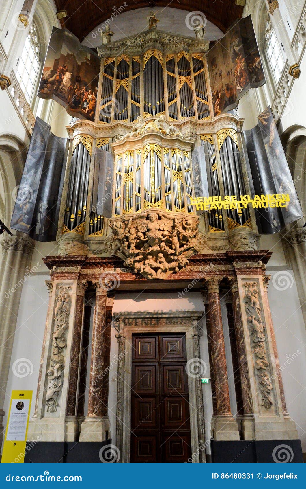 Tube organ editorial photo. Image of music, famous, synagogue - 86480331