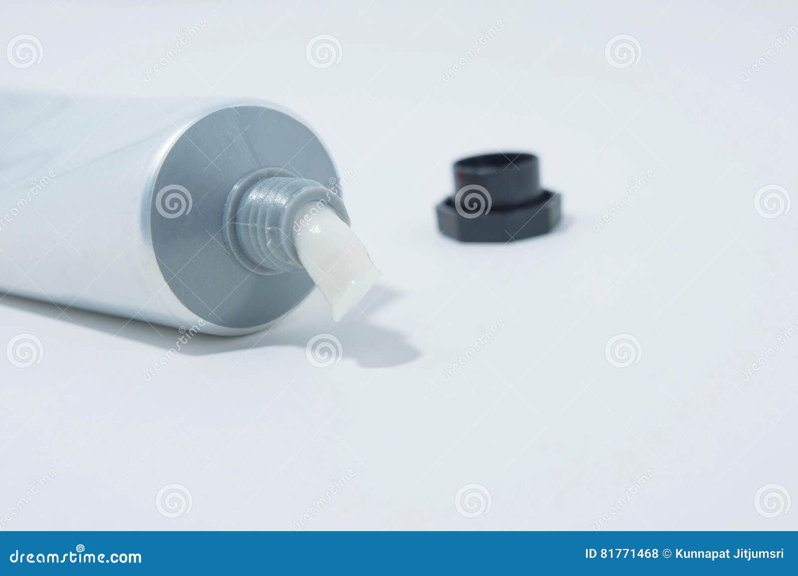 Tube Packaging is Used for Dispensing Cream or Toothpaste. Stock Photo ...