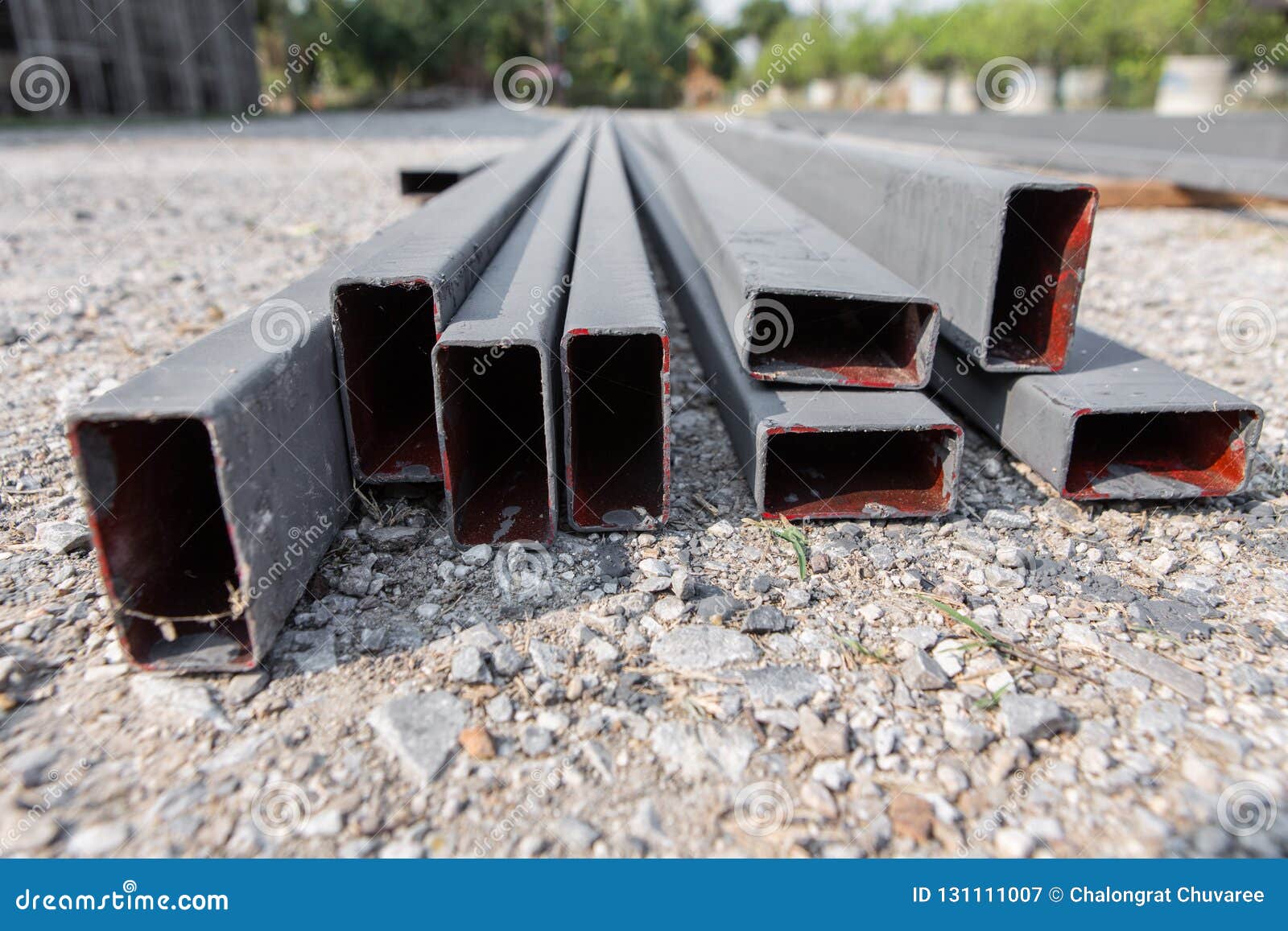 TUBE RECTANGULAIRE D'ACIER AU CARBONE Image stock - Image du industrie ...