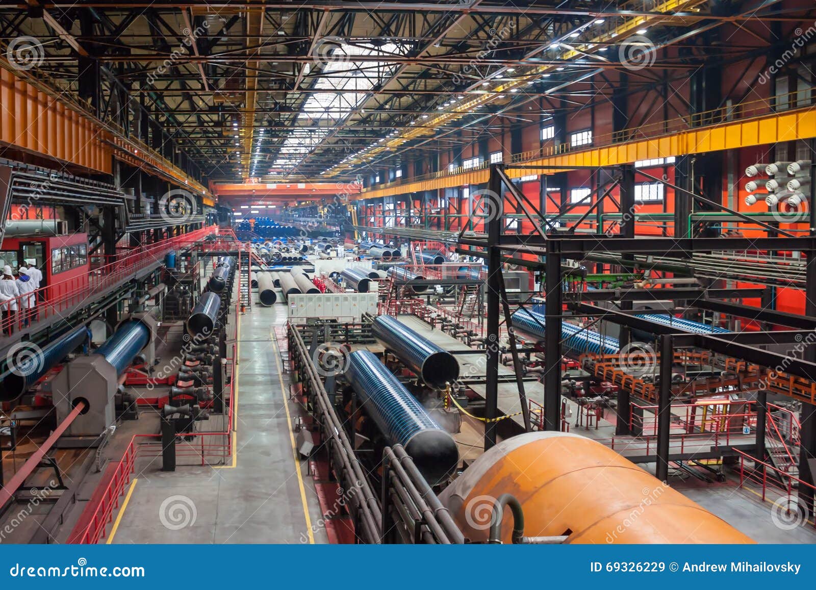 Tube Rolling plant stock image. Image of rolling, construction - 69326229