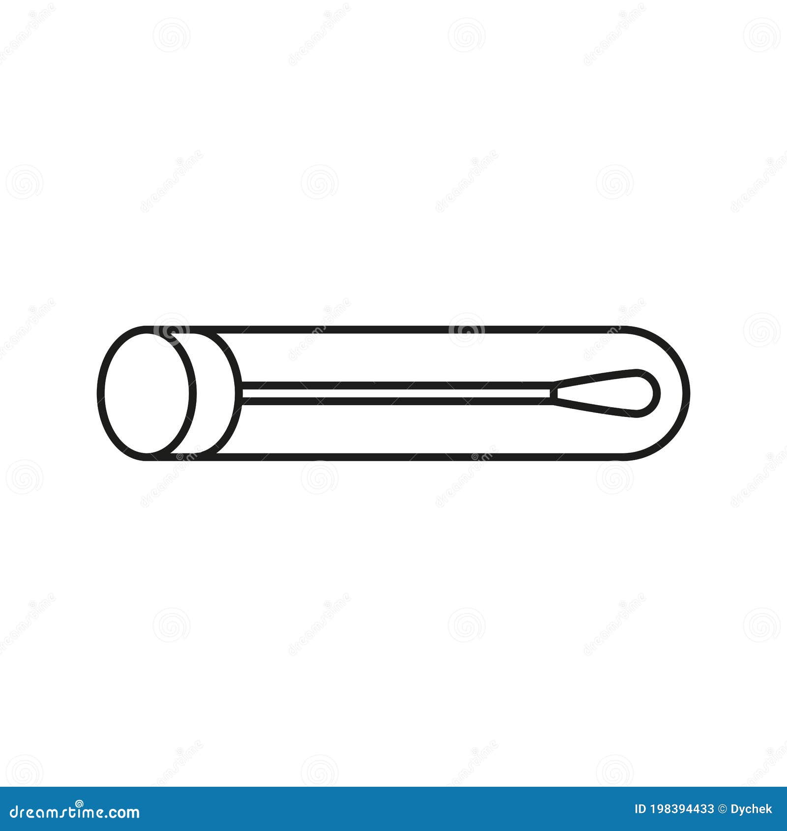 The Tube for Sampling of Biological Material. Medicine. Test Stock ...