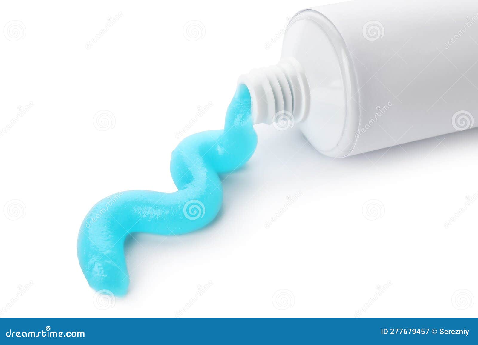 Tube with Squeezed Toothpaste on White Background, Closeup Stock Image ...