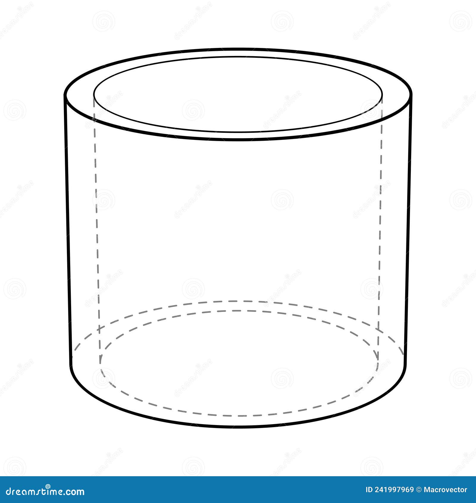 Tube Stereometric Shape Composition Stock Vector - Illustration of ...