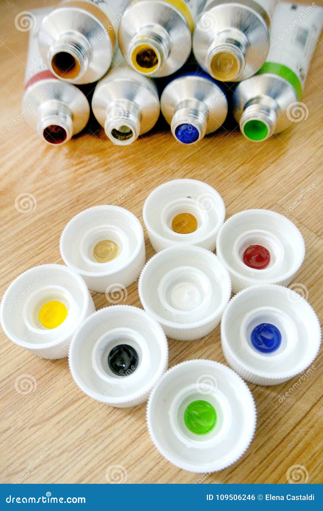 The tempera colors stock photo. Image of object, color - 109506246