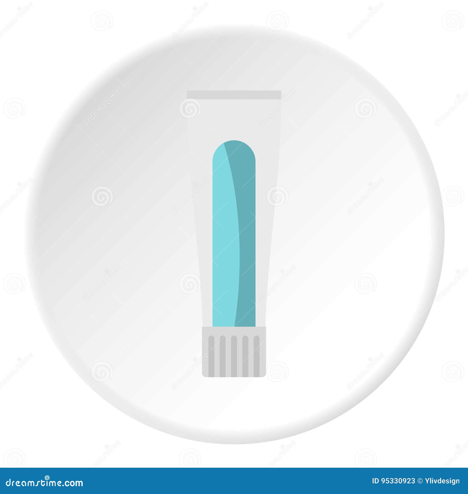 Tube of Toothpaste Icon Circle Stock Vector - Illustration of hygiene ...