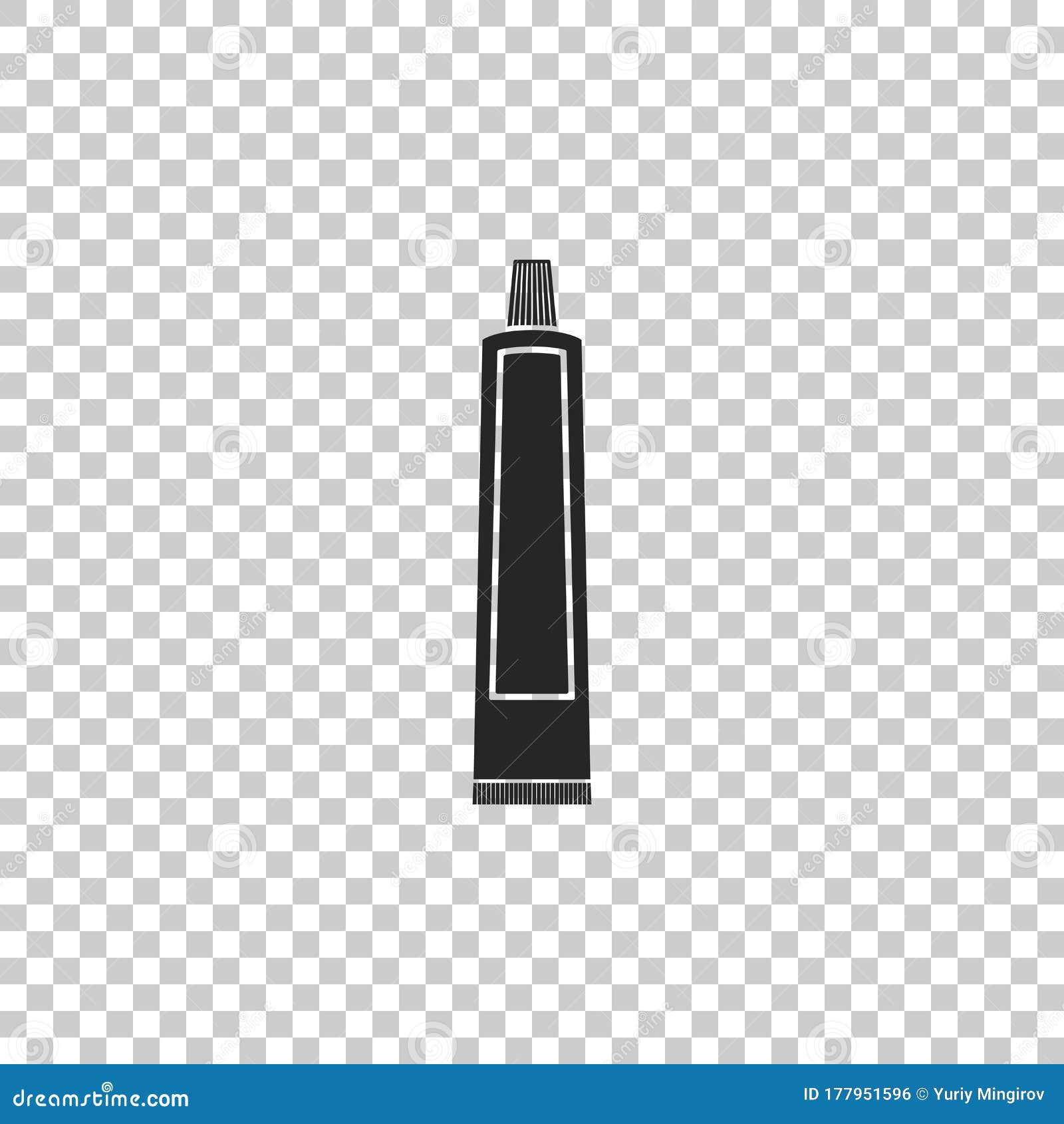 Tube of Toothpaste Icon Isolated on Transparent Background Stock Vector ...