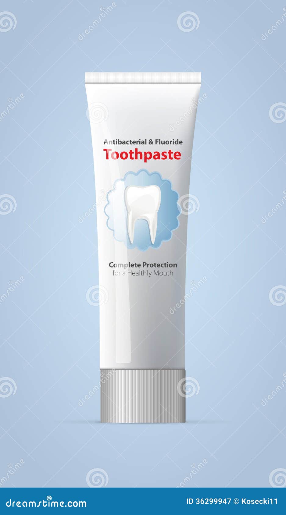 Tube - Toothpaste 1 stock vector. Illustration of blue - 36299947