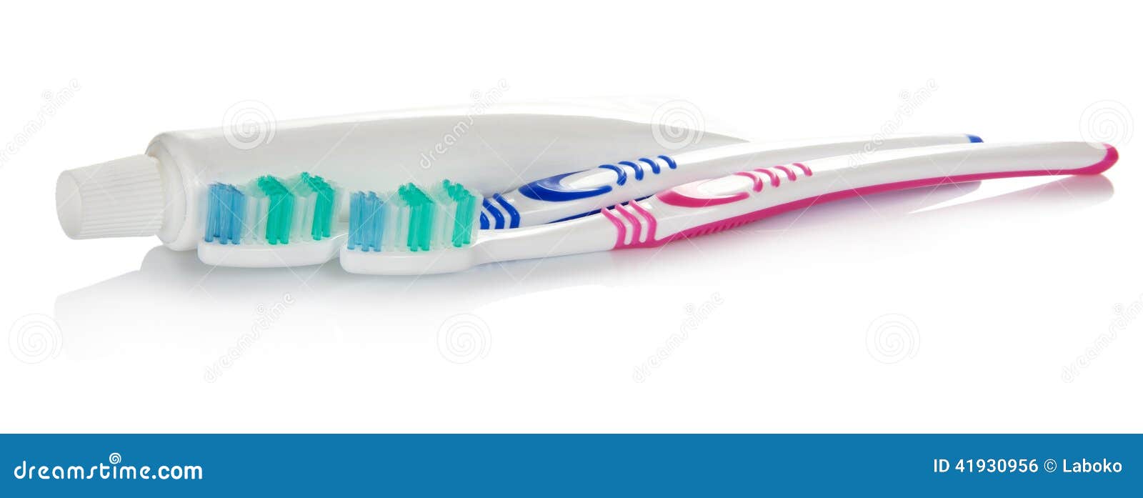 The Tube of Toothpaste and Toothbrush Stock Photo - Image of compact ...