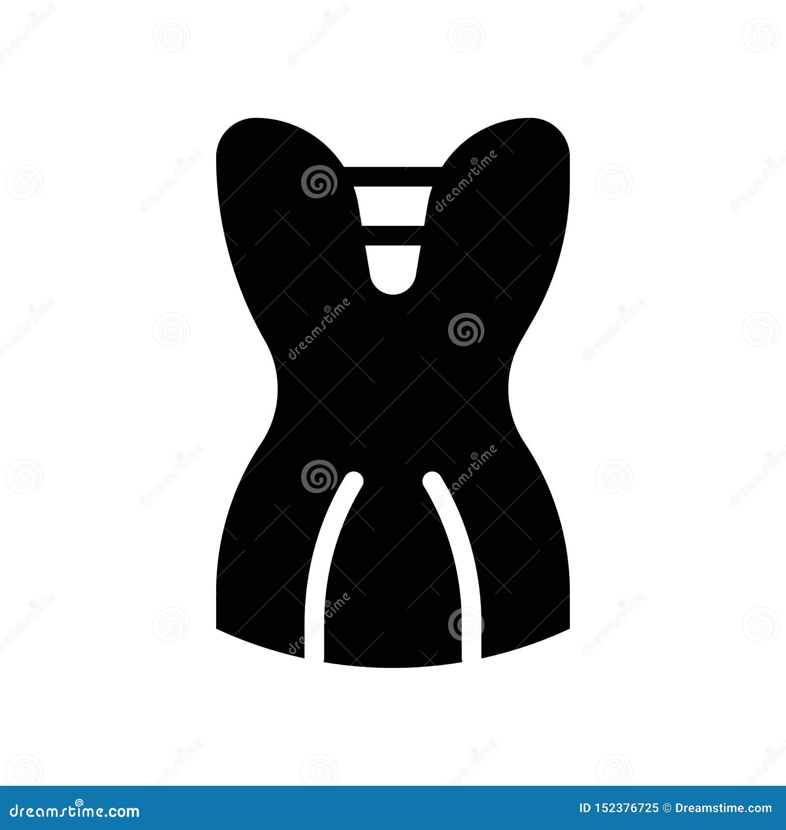 Tube Top Vector Illustration, Solid Style Icon Stock Vector ...