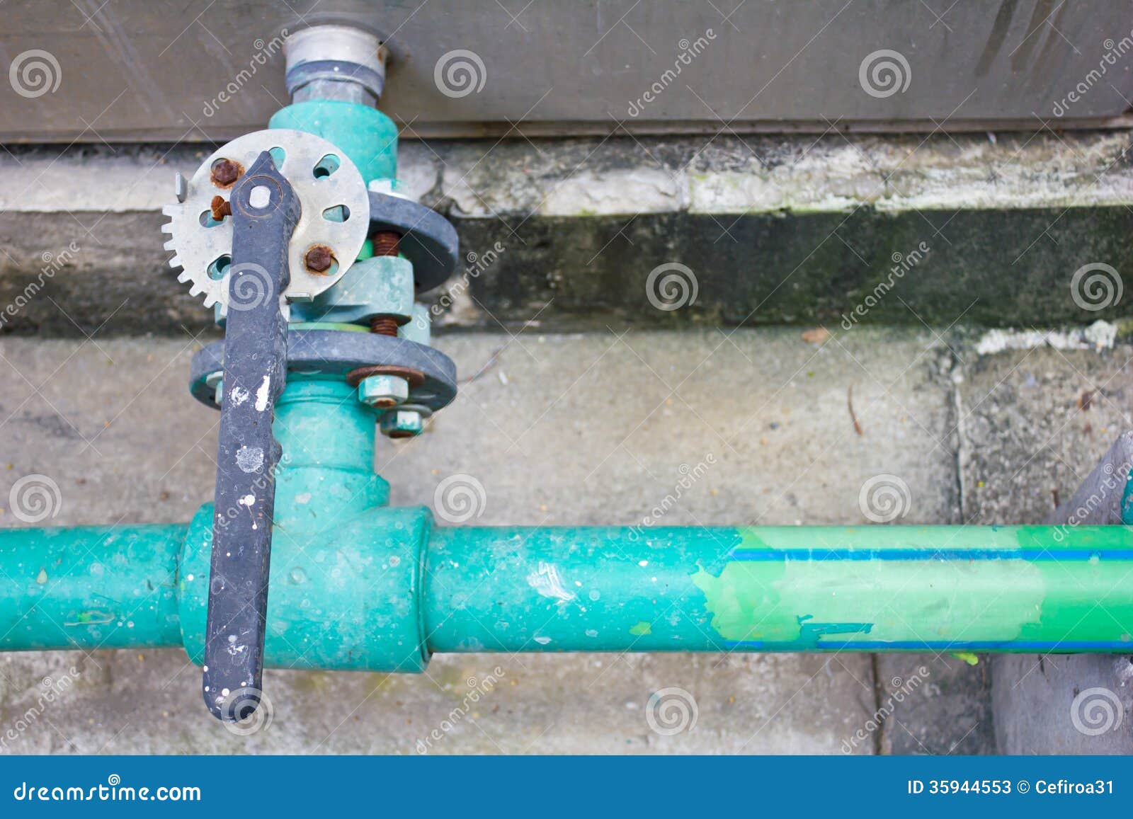 Tube valve connection stock image. Image of sewerage - 35944553