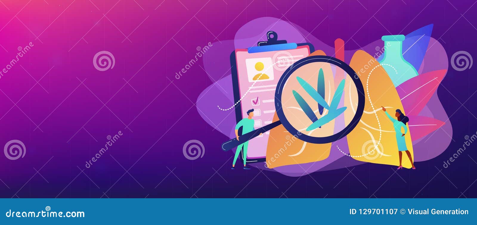 Tuberculosis Concept Banner Header. Stock Vector - Illustration of ...