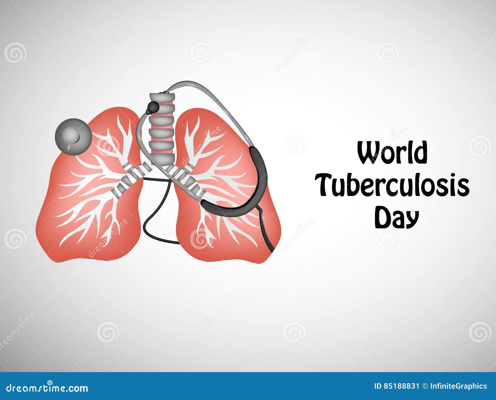 Tuberculosis Day Background Stock Vector - Illustration of anatomy ...