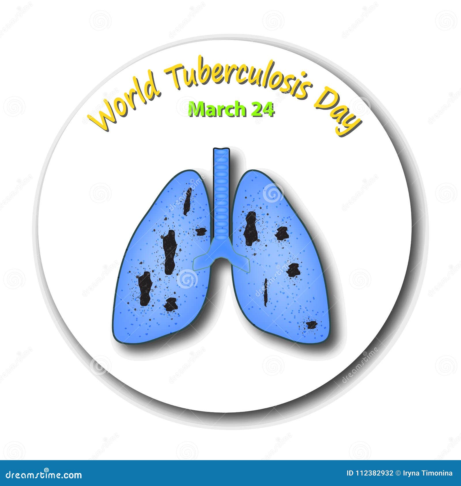 Tuberculosis. the Emblem of World Tuberculosis Day. March 24. Medicines ...