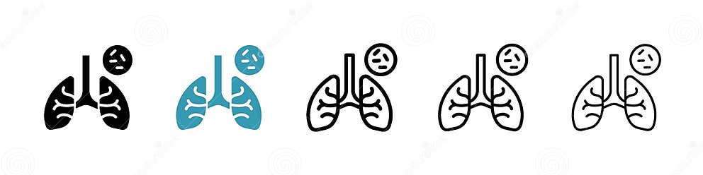 Tuberculosis TB Icon Vector Set on White Background Stock Vector ...