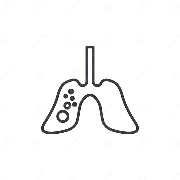 Tuberculosis TB Icon Vector Set on White Background Stock Vector ...