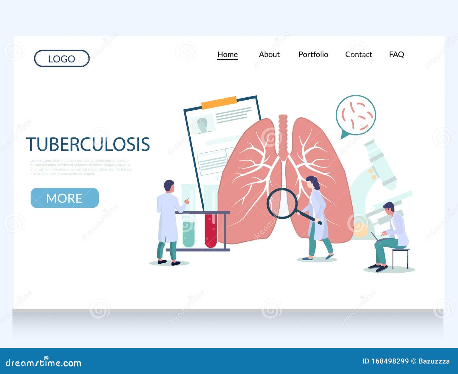 The Development Of Tuberculosis. Stage 2. Infographics. Vector ...