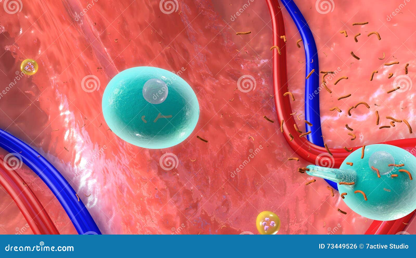 Tuberculosis Virus stock illustration. Illustration of contagious ...