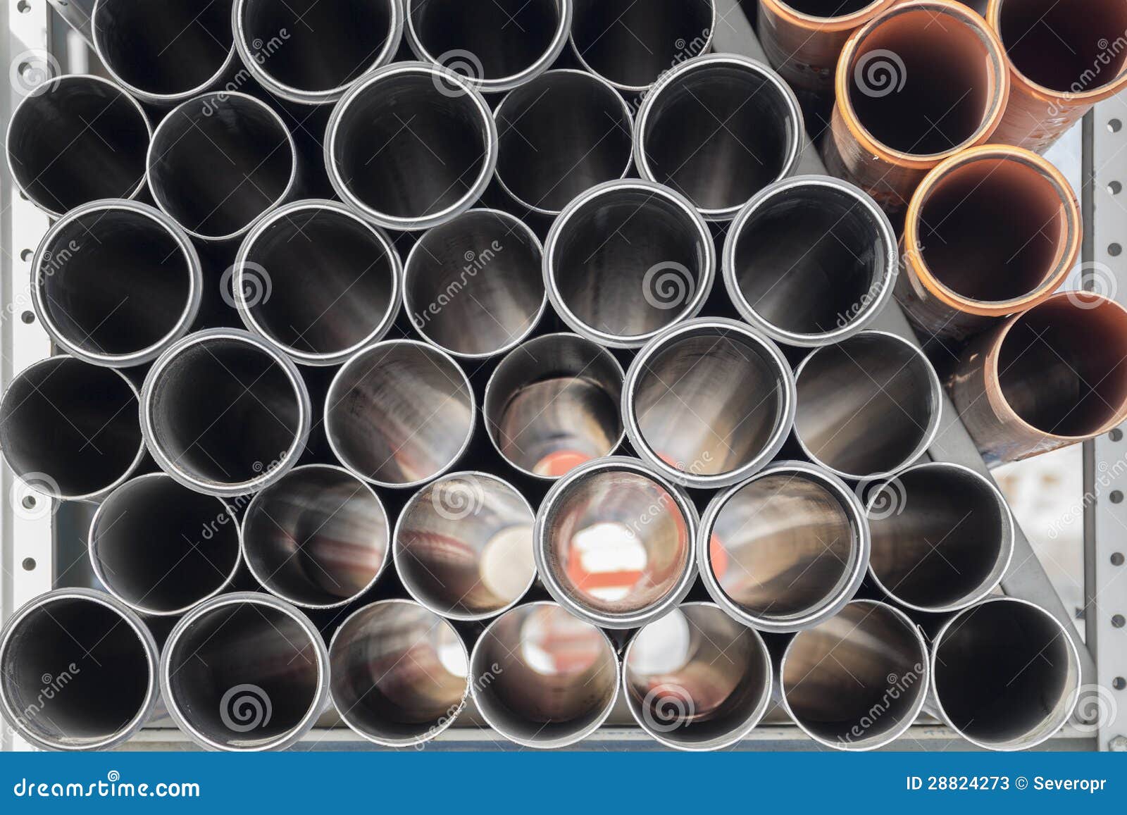 Tubes stock image. Image of long, metalliferous, mill - 28824273