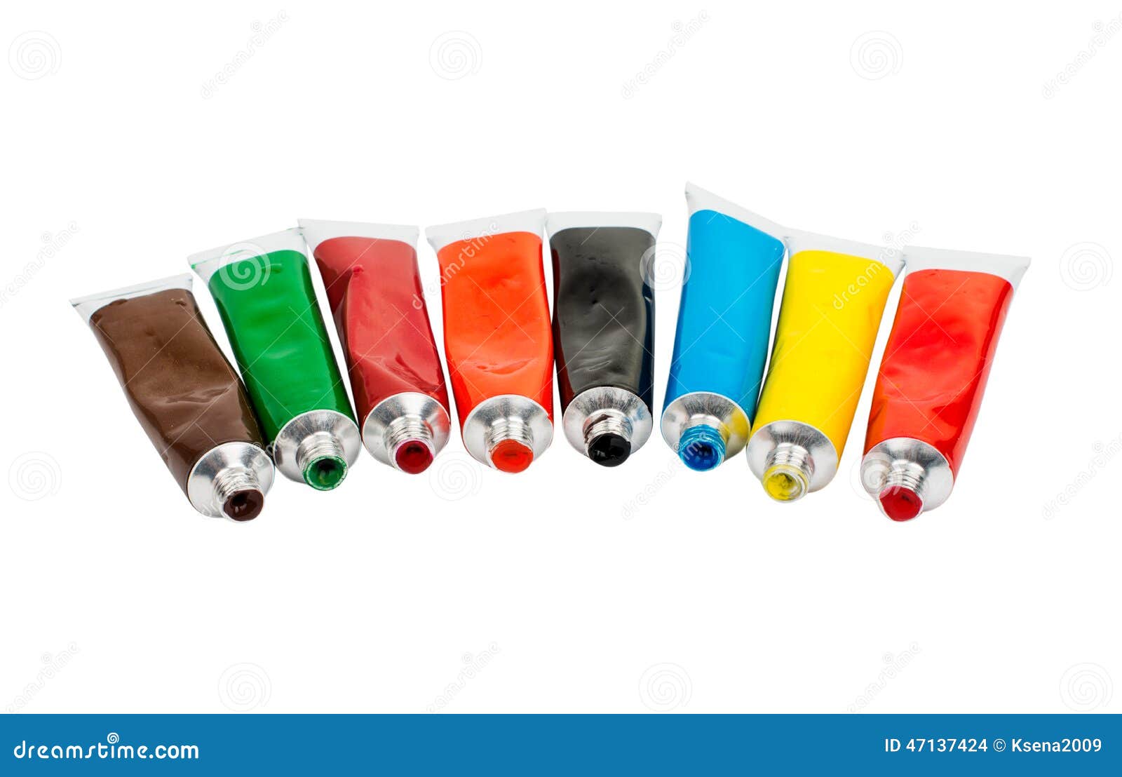 Tubes with acrylic paint stock photo. Image of paint - 47137424