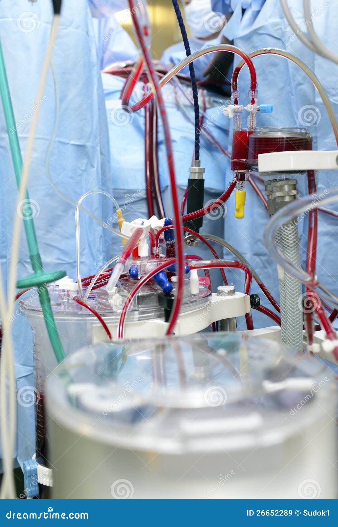 Tubes with Blood, Complex Medical Device Stock Image - Image of plastic ...