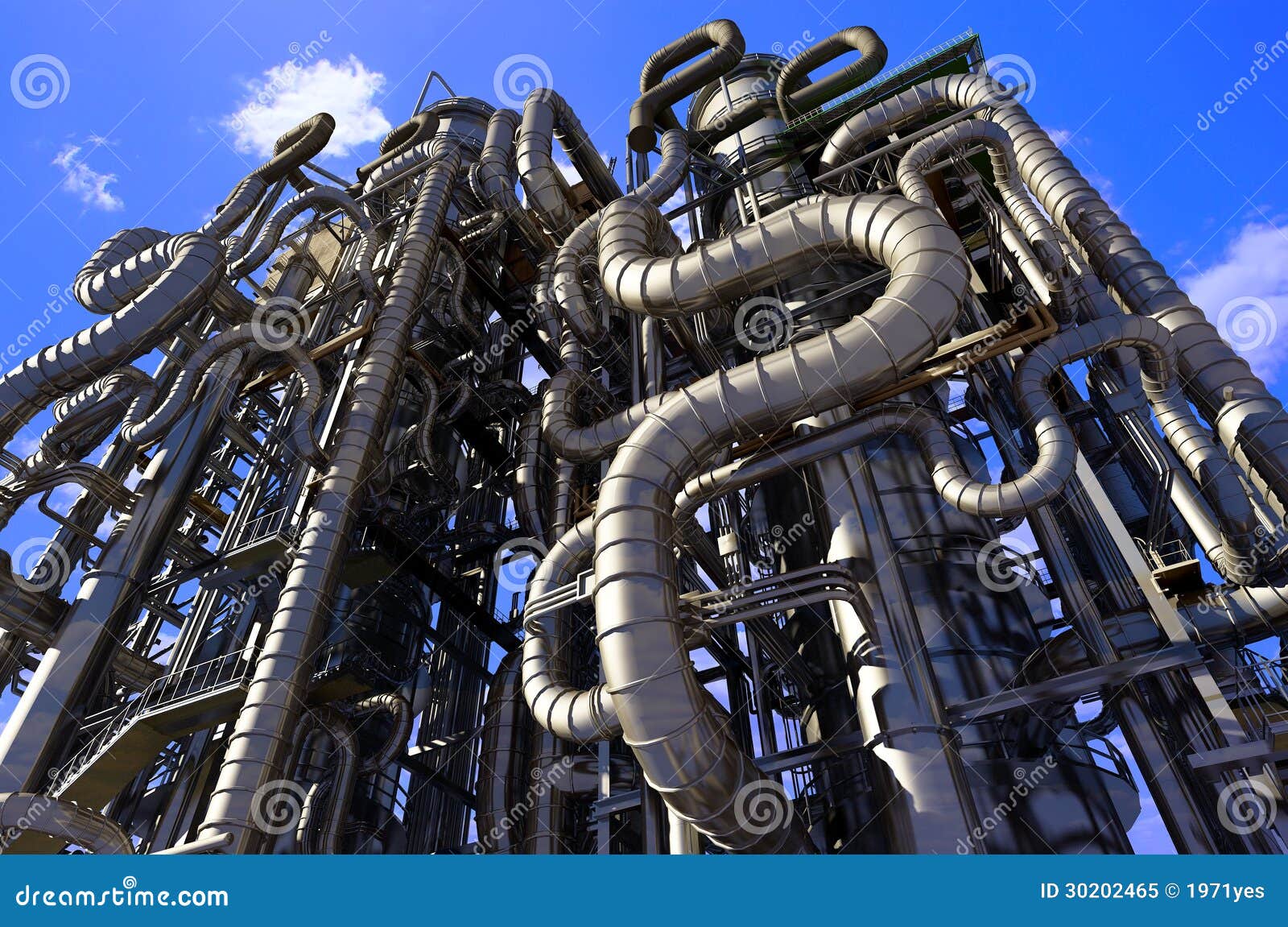 Tubes of factory stock illustration. Illustration of products - 30202465