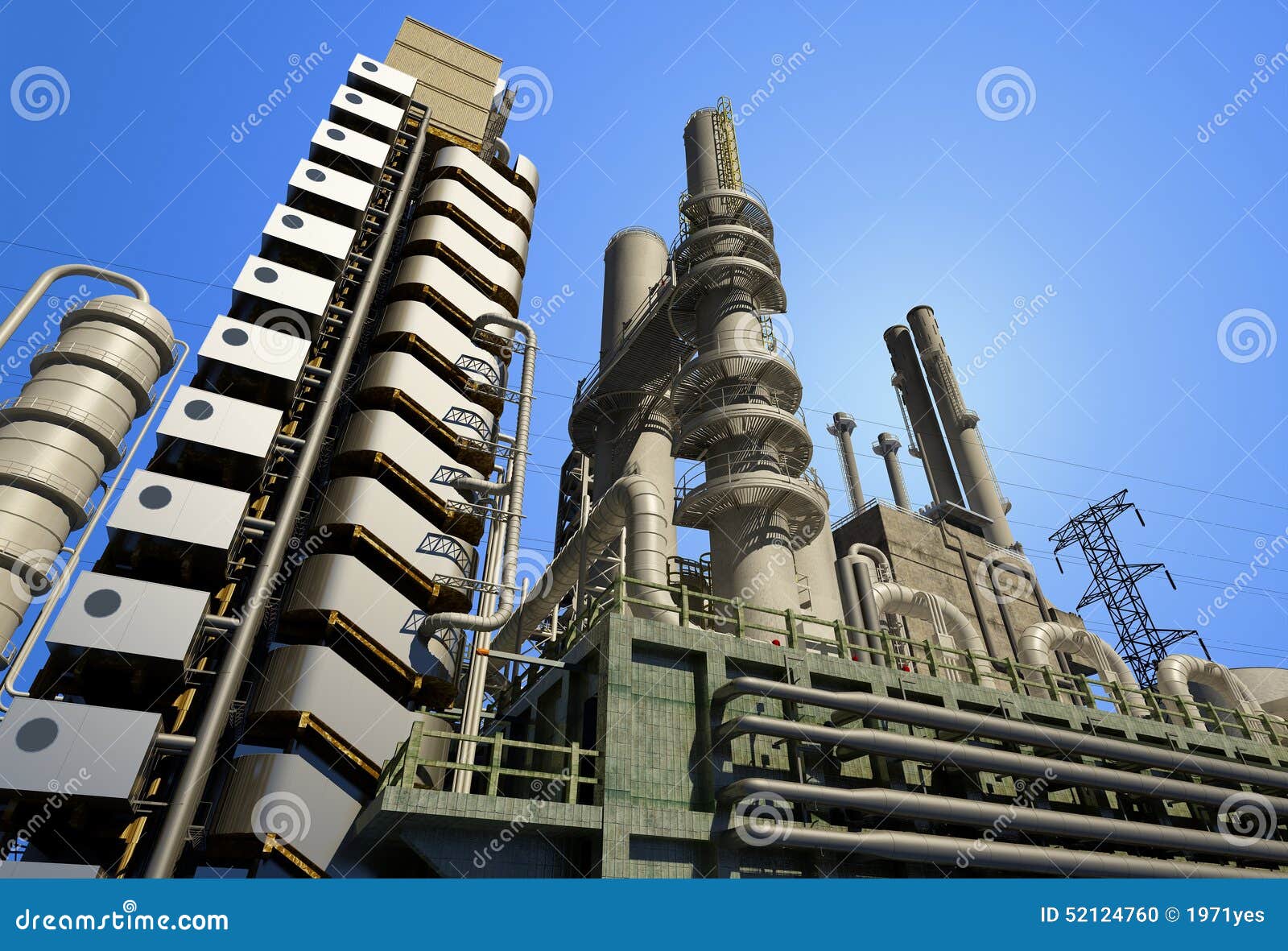 Tubes of factory stock illustration. Illustration of catalyst - 52124760