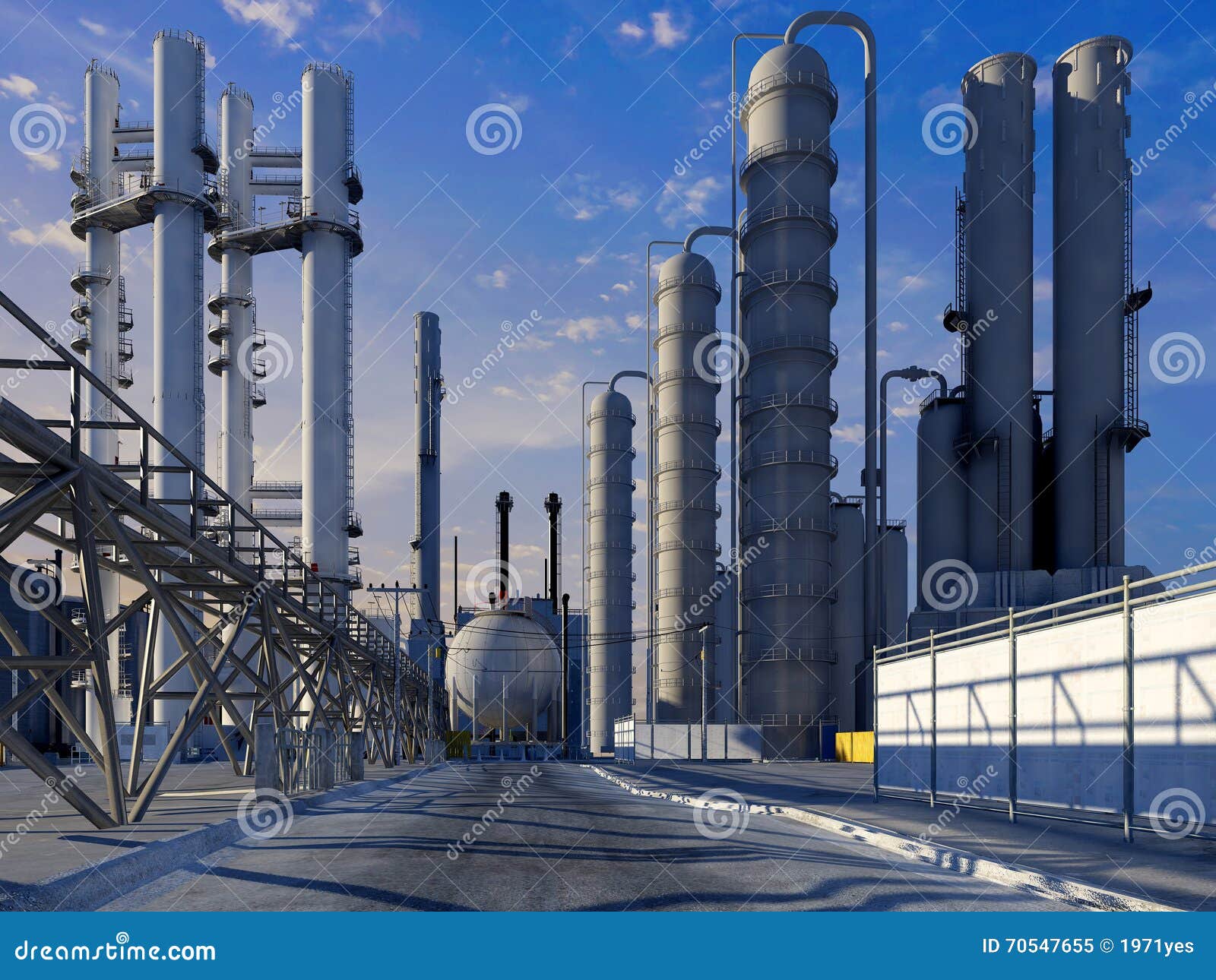 Tubes of factory stock illustration. Illustration of warming - 70547655