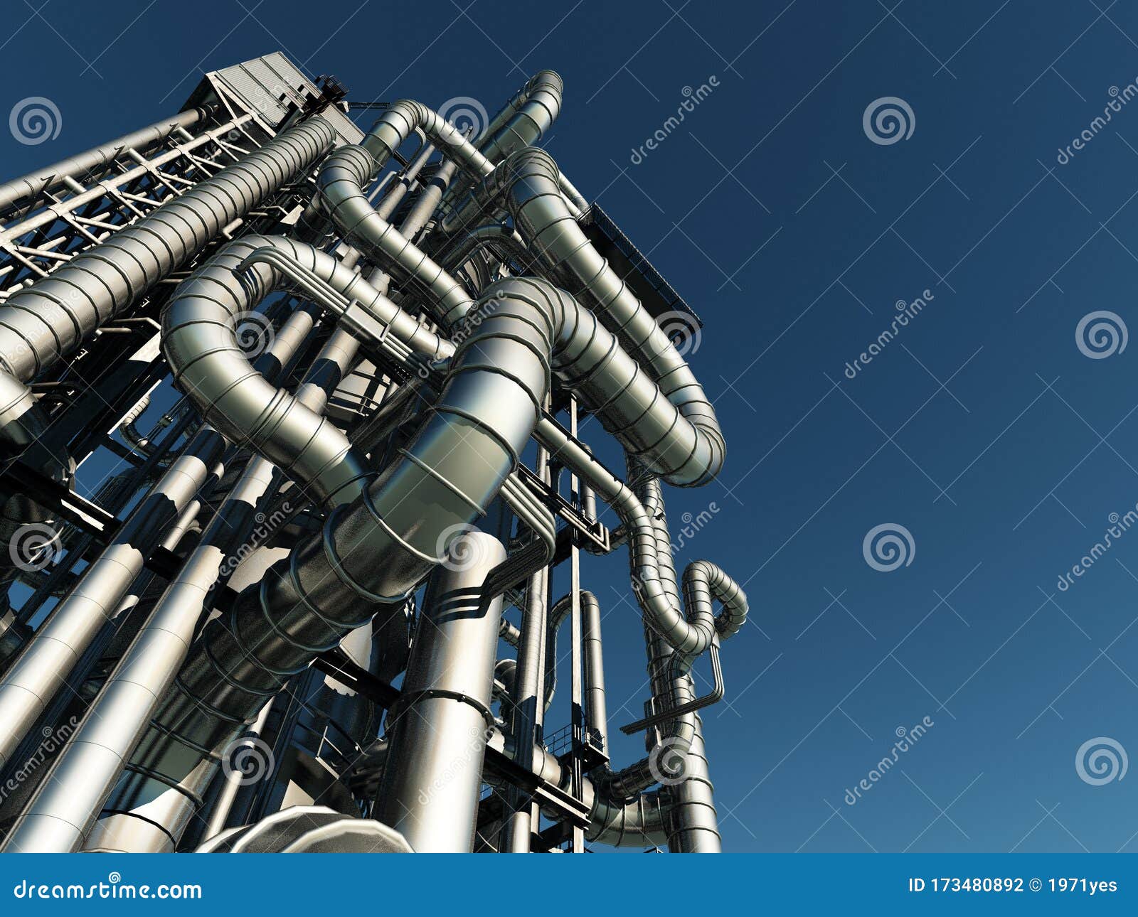 Tubes of factory stock illustration. Illustration of products - 173480892