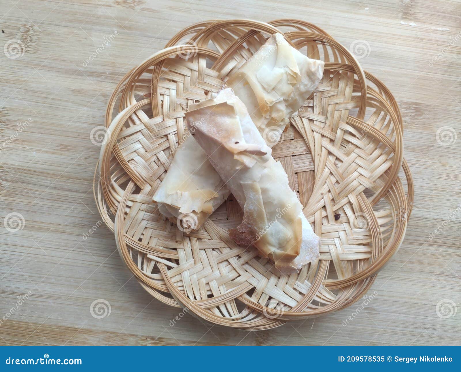 Tubes of Filo Dough with Greek Cheese. Stock Image - Image of pastry ...