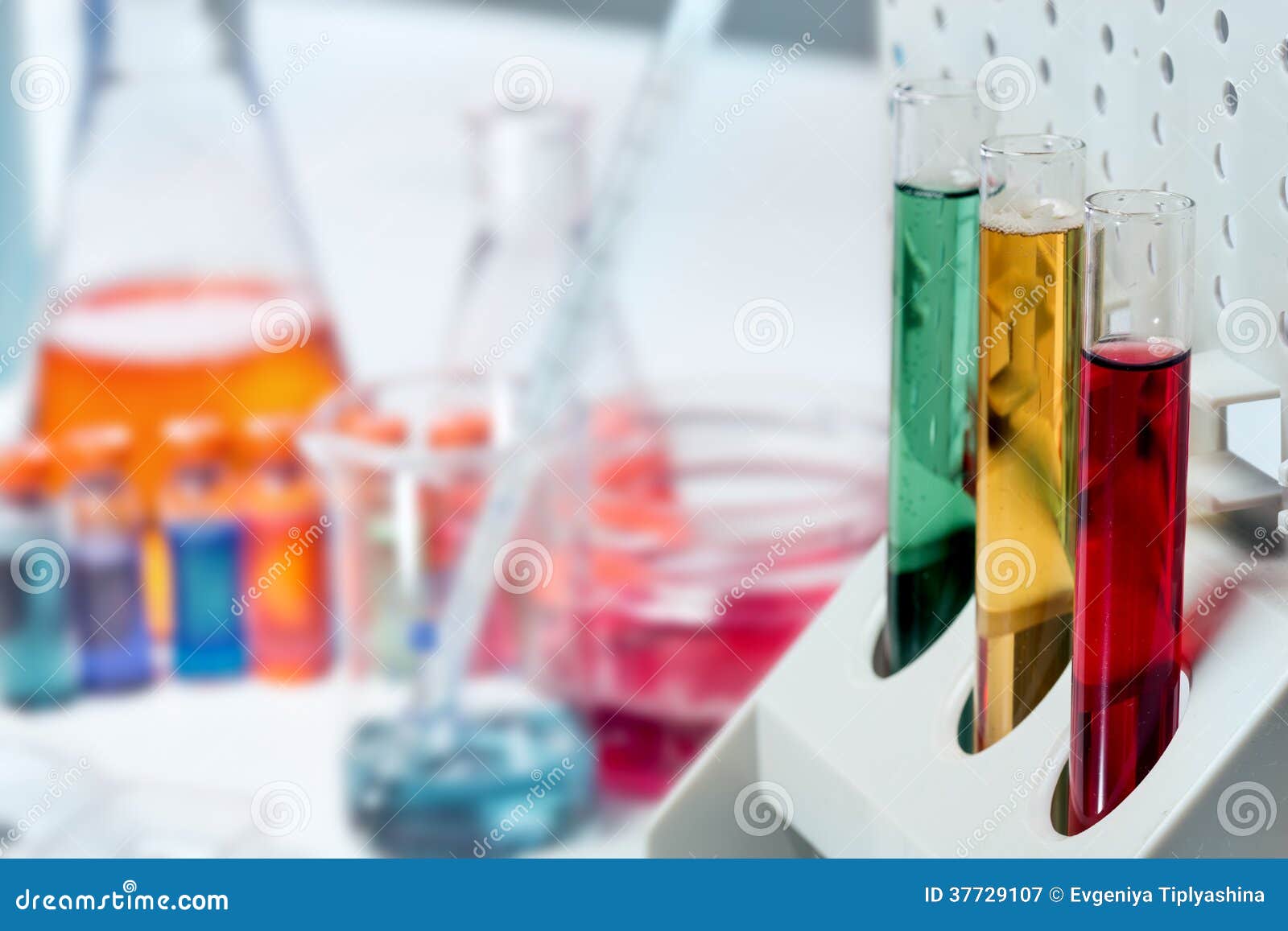 The Tubes in the Laboratory Stock Image - Image of pharmacy, analysis ...