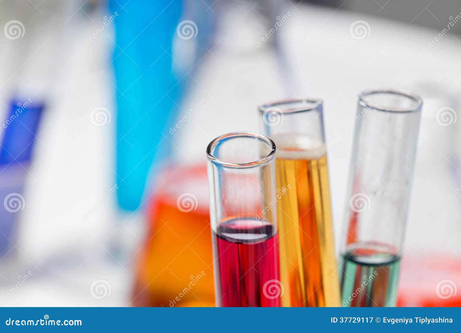 The Tubes in the Laboratory Stock Image - Image of blue, science: 37729117
