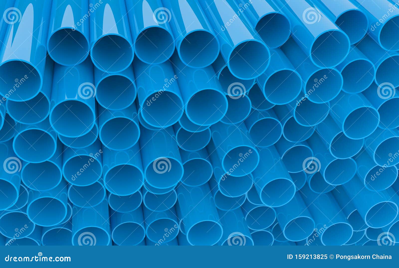 Tubes PVC Pipes Background Illustration 3D Rendering Stock Illustration ...
