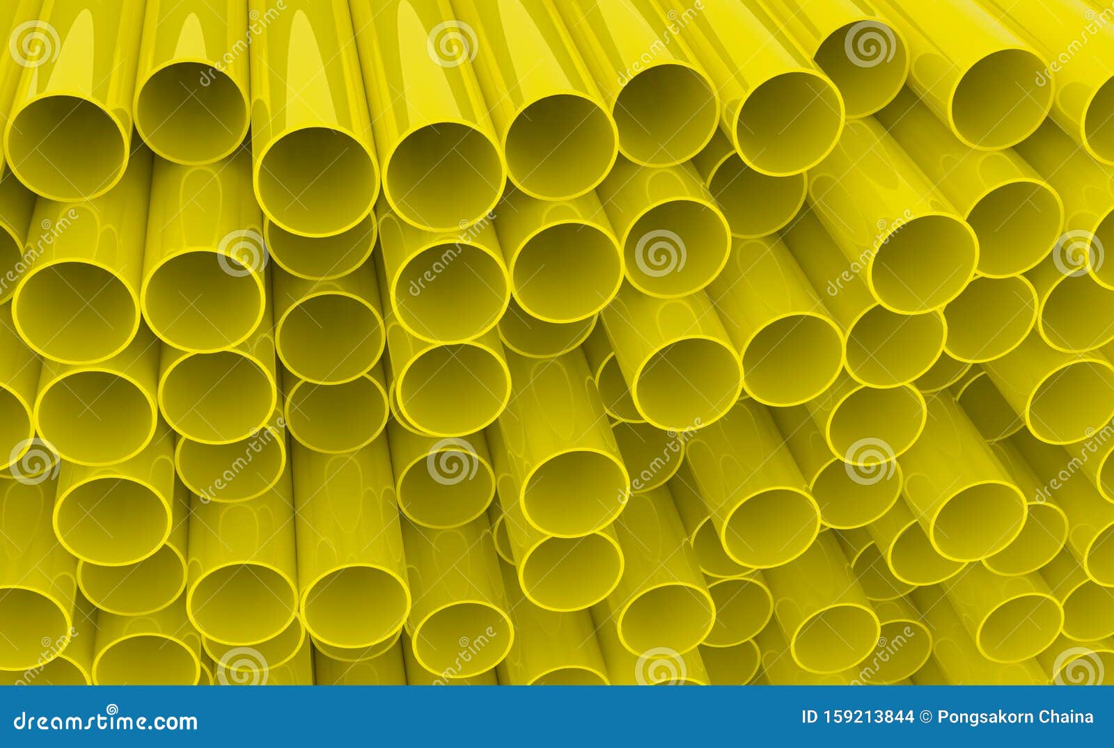 Tubes PVC Pipes Background Illustration 3D Rendering Stock Illustration ...