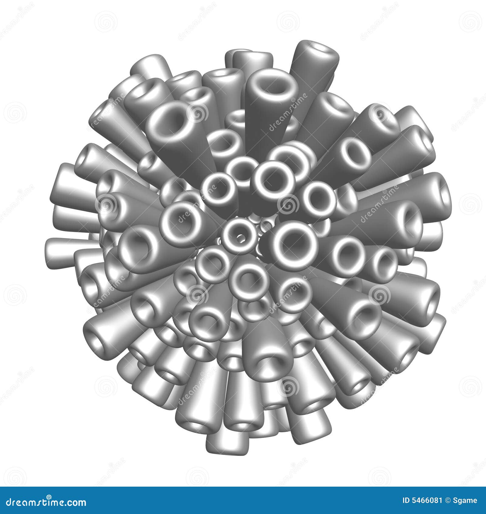 Tubes sphere stock illustration. Illustration of isolated - 5466081