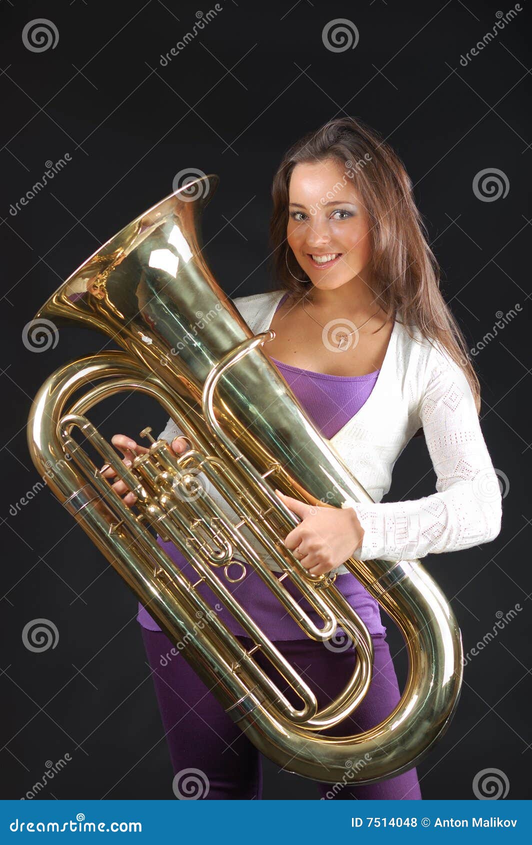 Tubist stock photo. Image of tuba, blues, artist, equipment - 7514048
