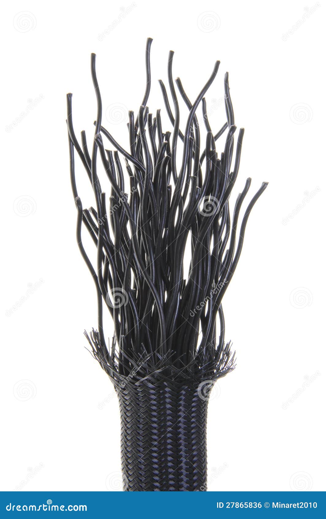 Tubo Protector Con Los Cables Eléctricos Foto de archivo - Imagen de ...