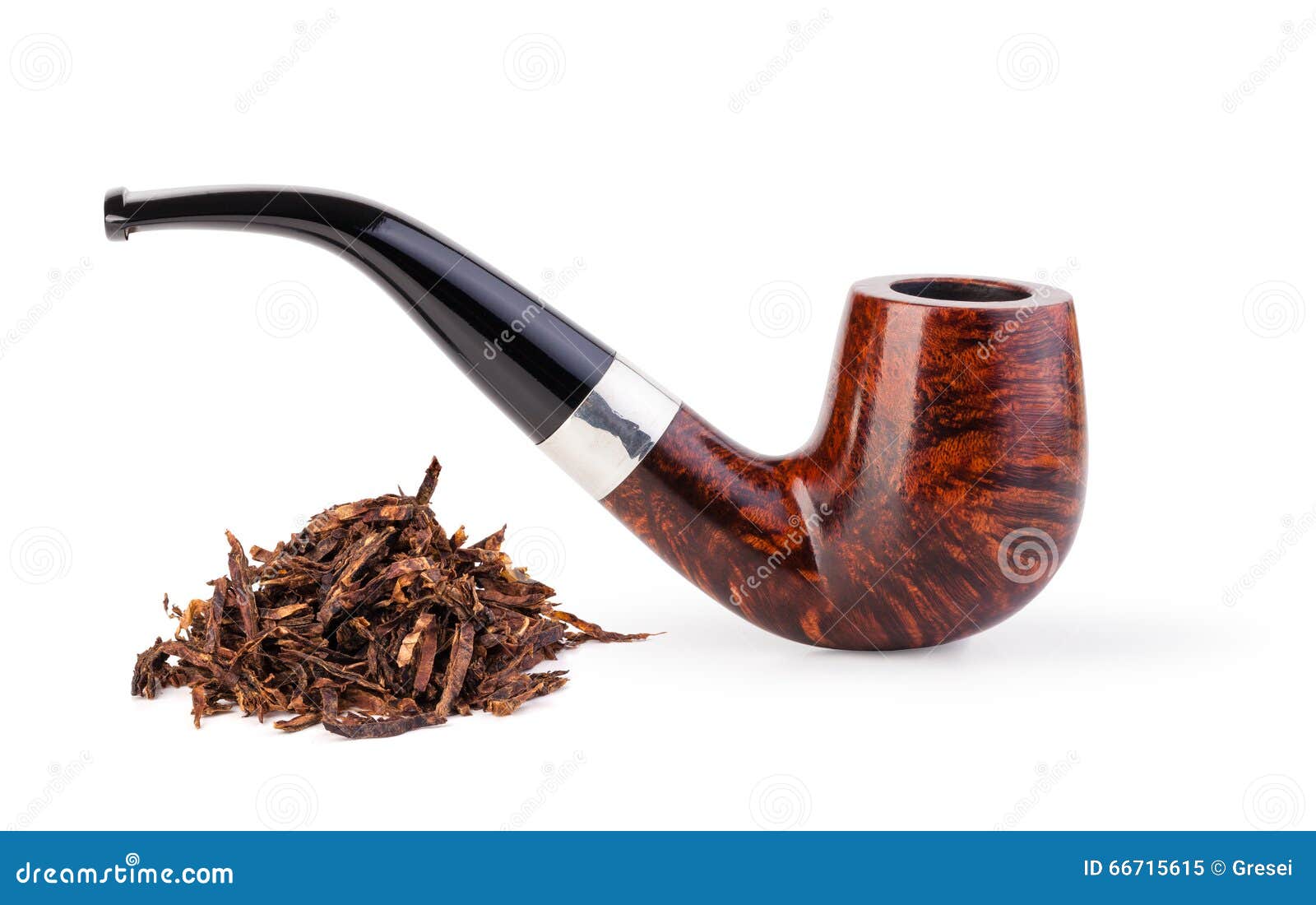 Tubo que fuma y tabaco imagen de archivo. Imagen de fumar - 66715615