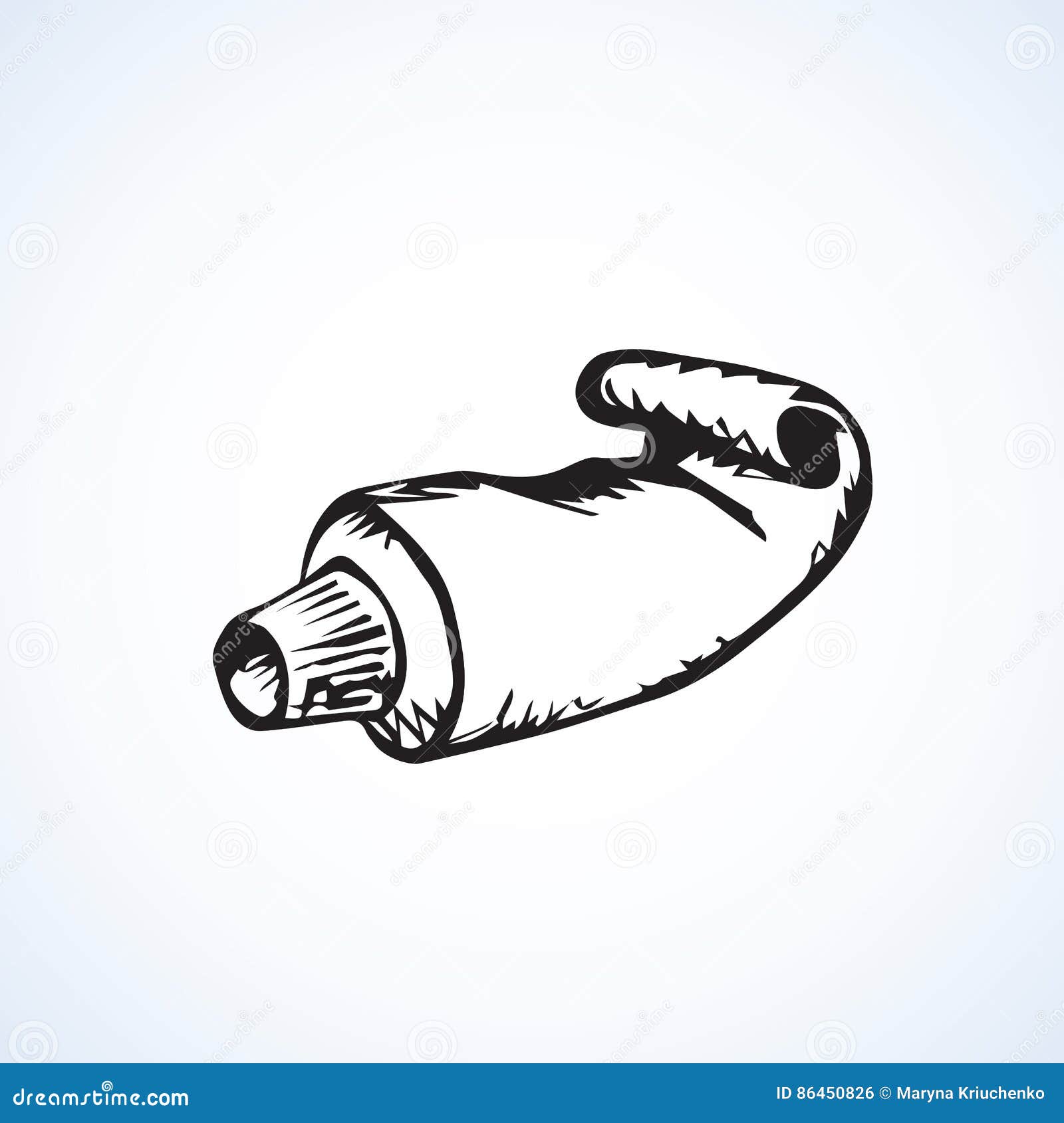 Tubo Torcido Gráfico Del Vector Ilustración del Vector - Ilustración de ...