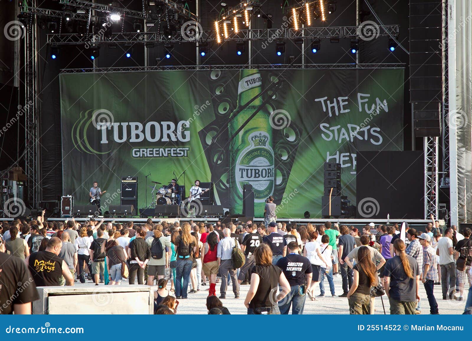 Tuborg Green Fest editorial photography. Image of sound - 25514522
