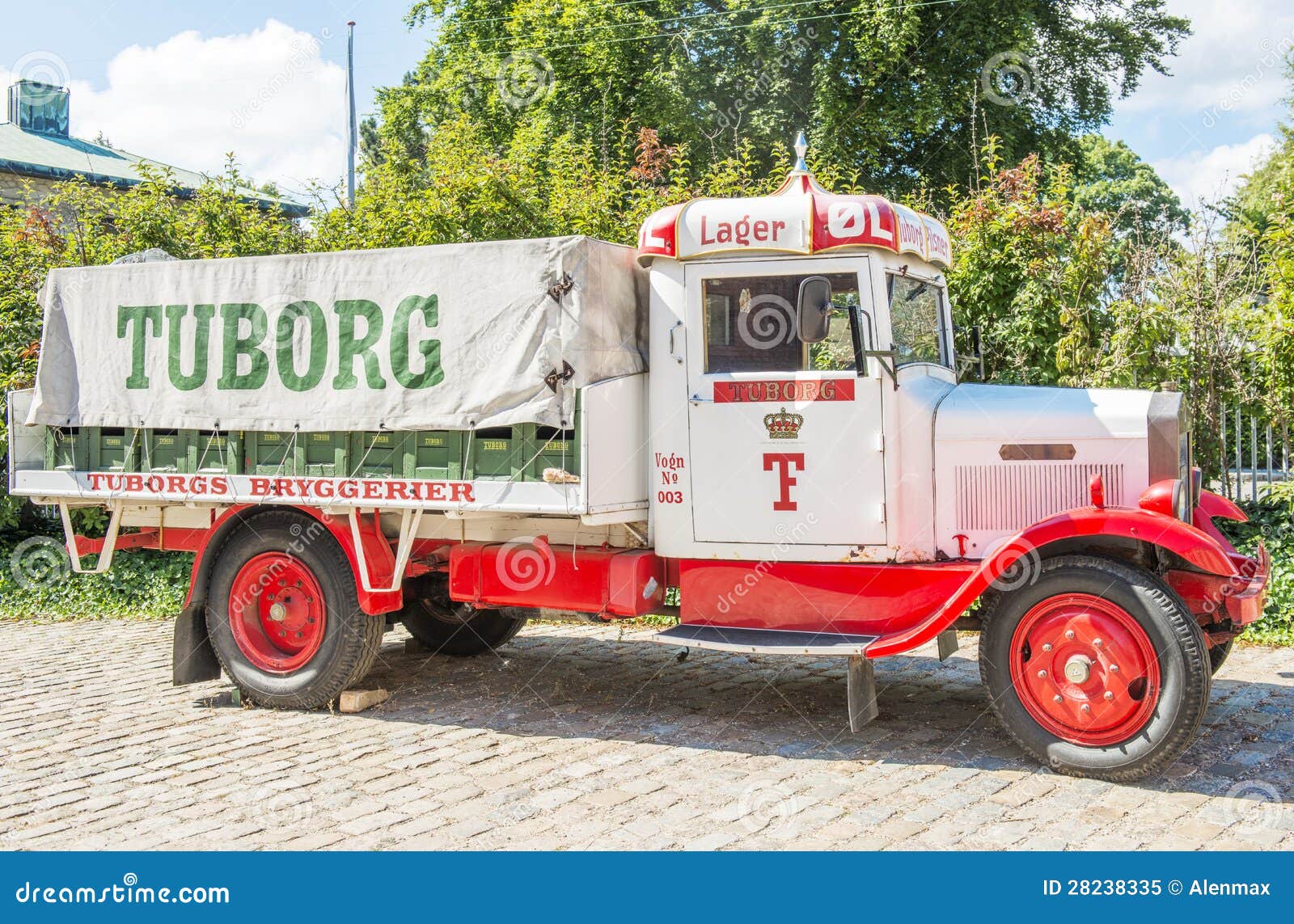 Tuborg retro car editorial image. Image of automobile - 28238335