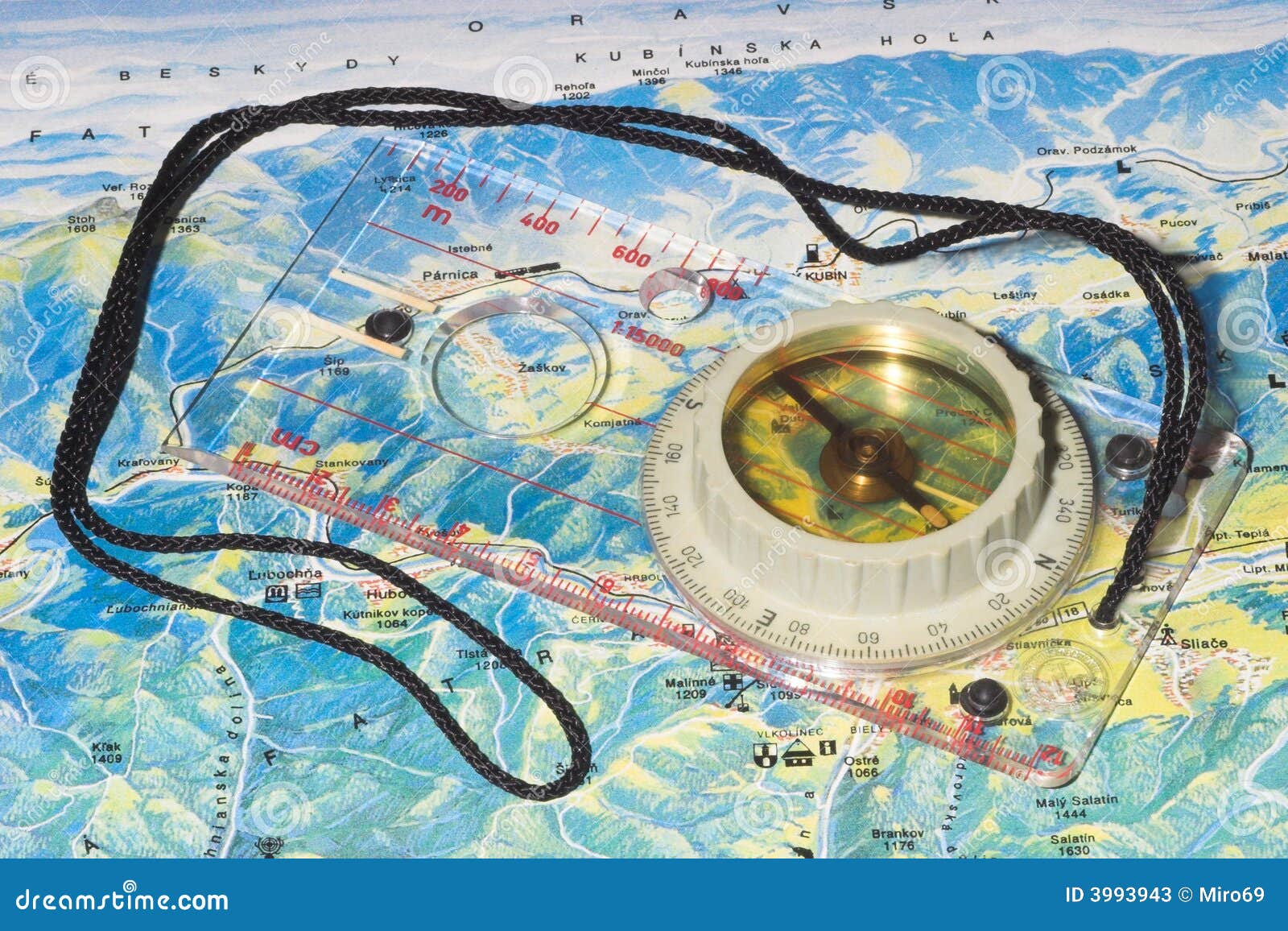 Tubular compass stock image. Image of north, orientation - 3993943
