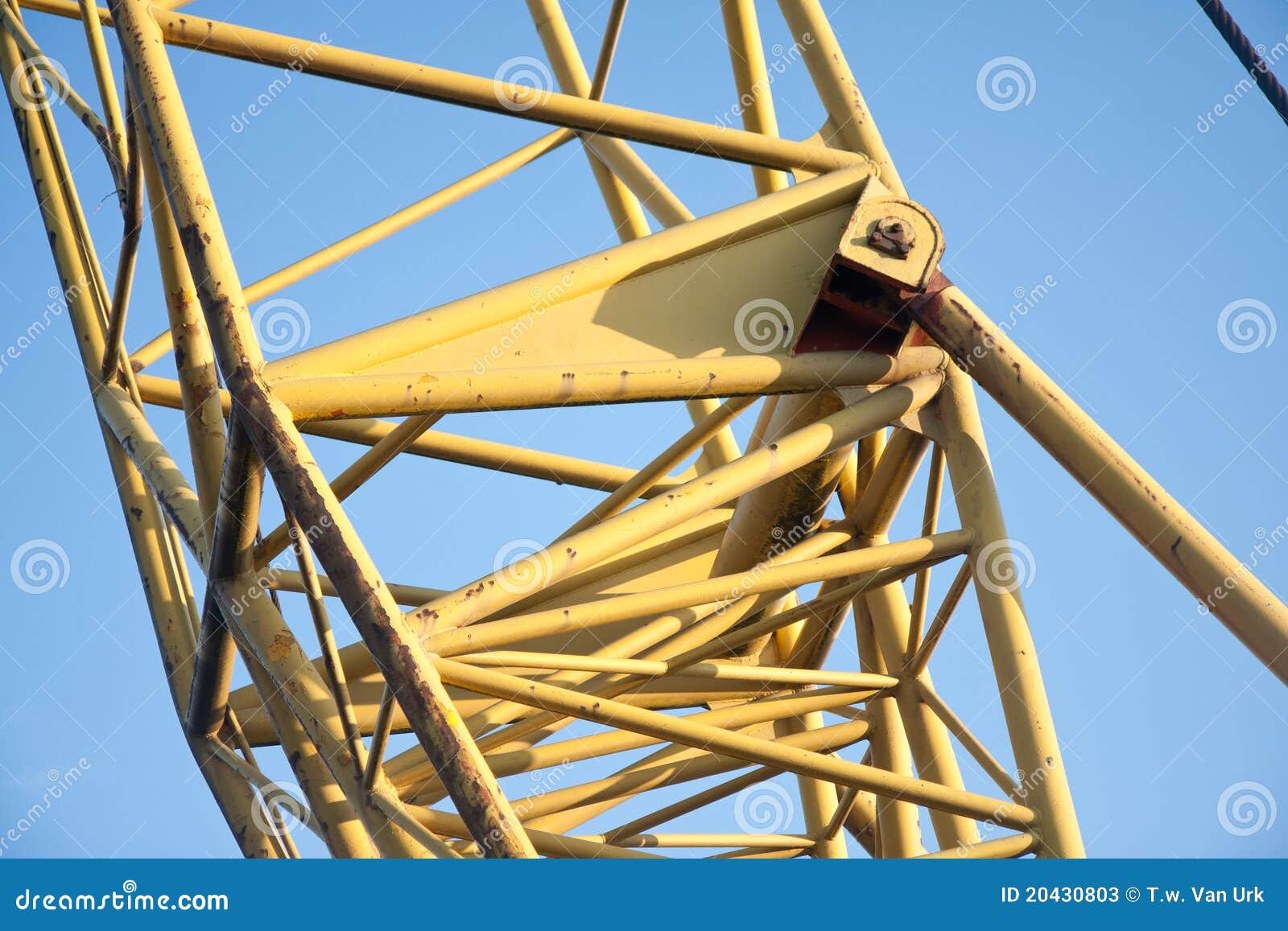 Tubular Frame Of A Big Jib Crane Royalty-Free Stock Photography ...
